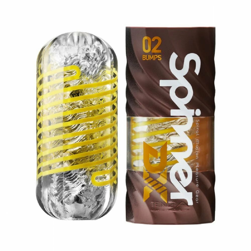Мастурбатор Tenga Spinner DX 02 Bumps желтый