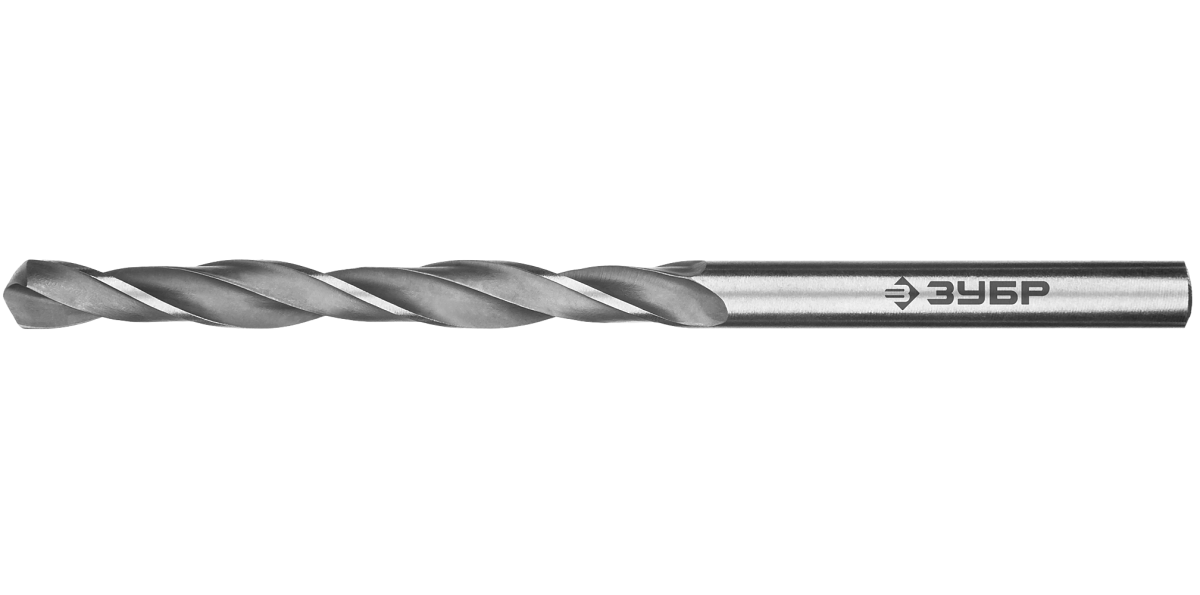 Сверло по металлу 4,9х86 мм, Р6М5, класс B, Проф-В Зубр 29621-4.9
