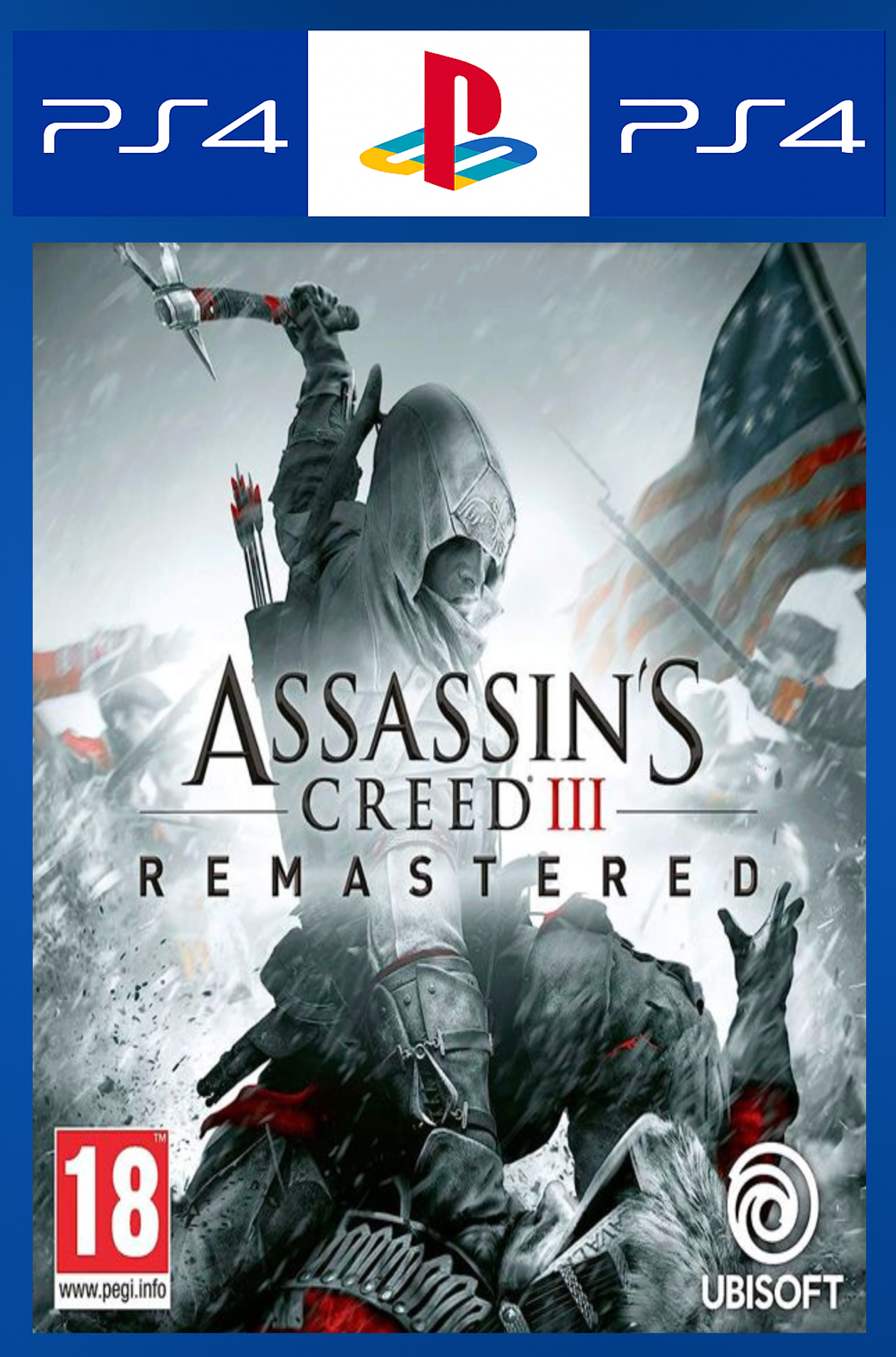 Игра Assassin's Creed III Remastered для Playstation 4, Русская озвучка, Цифровая версия