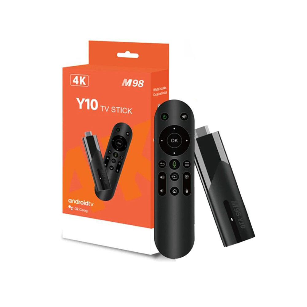 M98 Y10 Smart TV Stick Allwinner H618 2.4G 5G Android 13 ATV Dual Wifi BT 5.0 HDR10 6K Media Player TV Stick