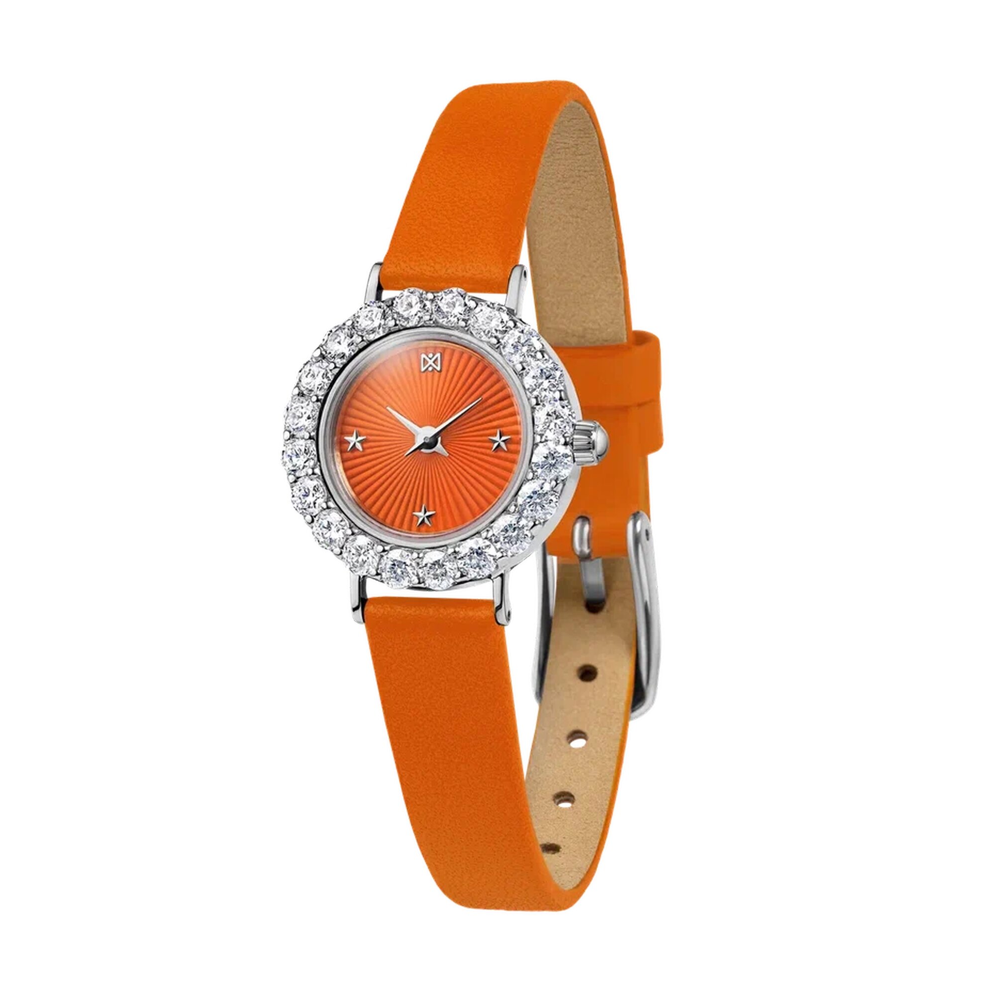 Наручные часы, серебро, фианит