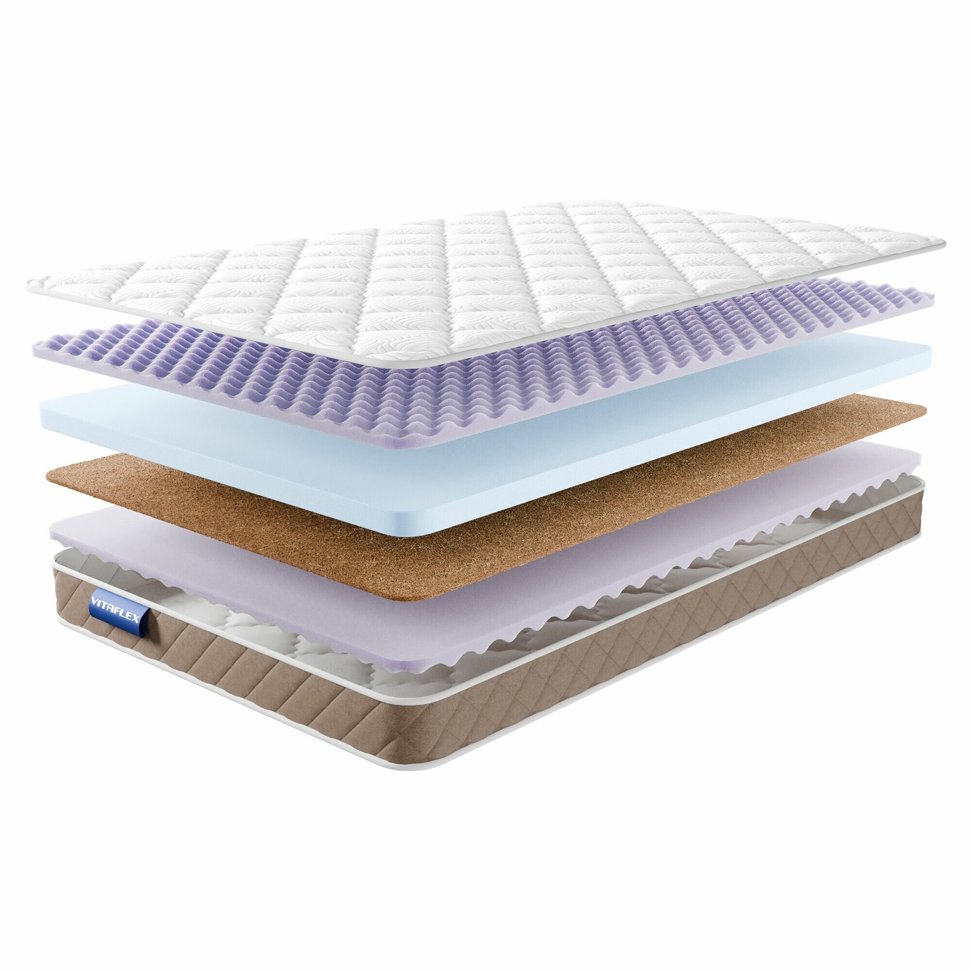 Матрас Vitaflex Forma Lumen 80х190 высота 11 см анатомический средней жесткости кокосовый Беспружинный