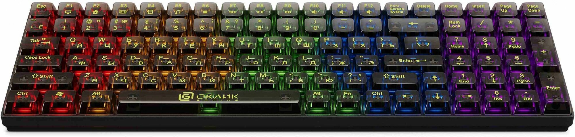 Клавиатура OKLICK проводная компьютерная 915GK механическая черная