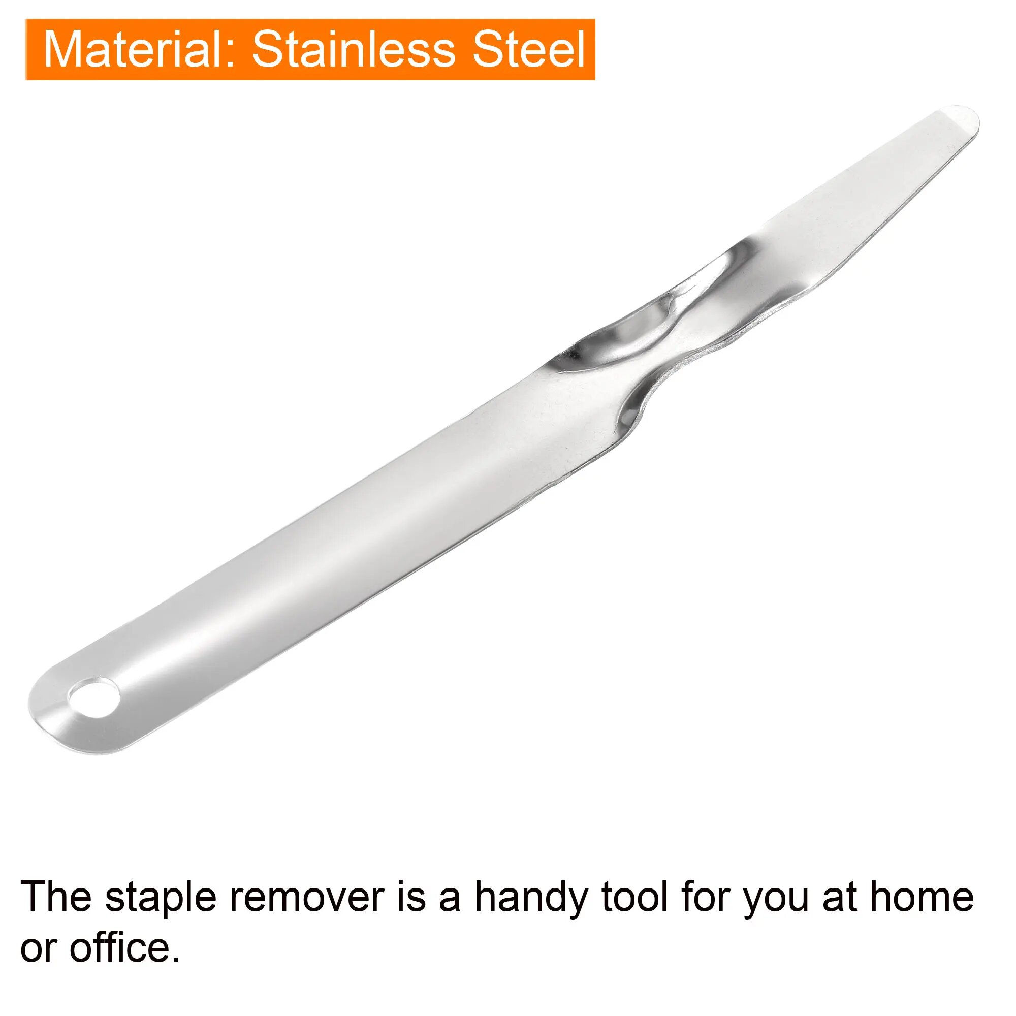 Многофункциональный портативный антистеплер из нержавеющей стали серебристого цвета 1Pcs