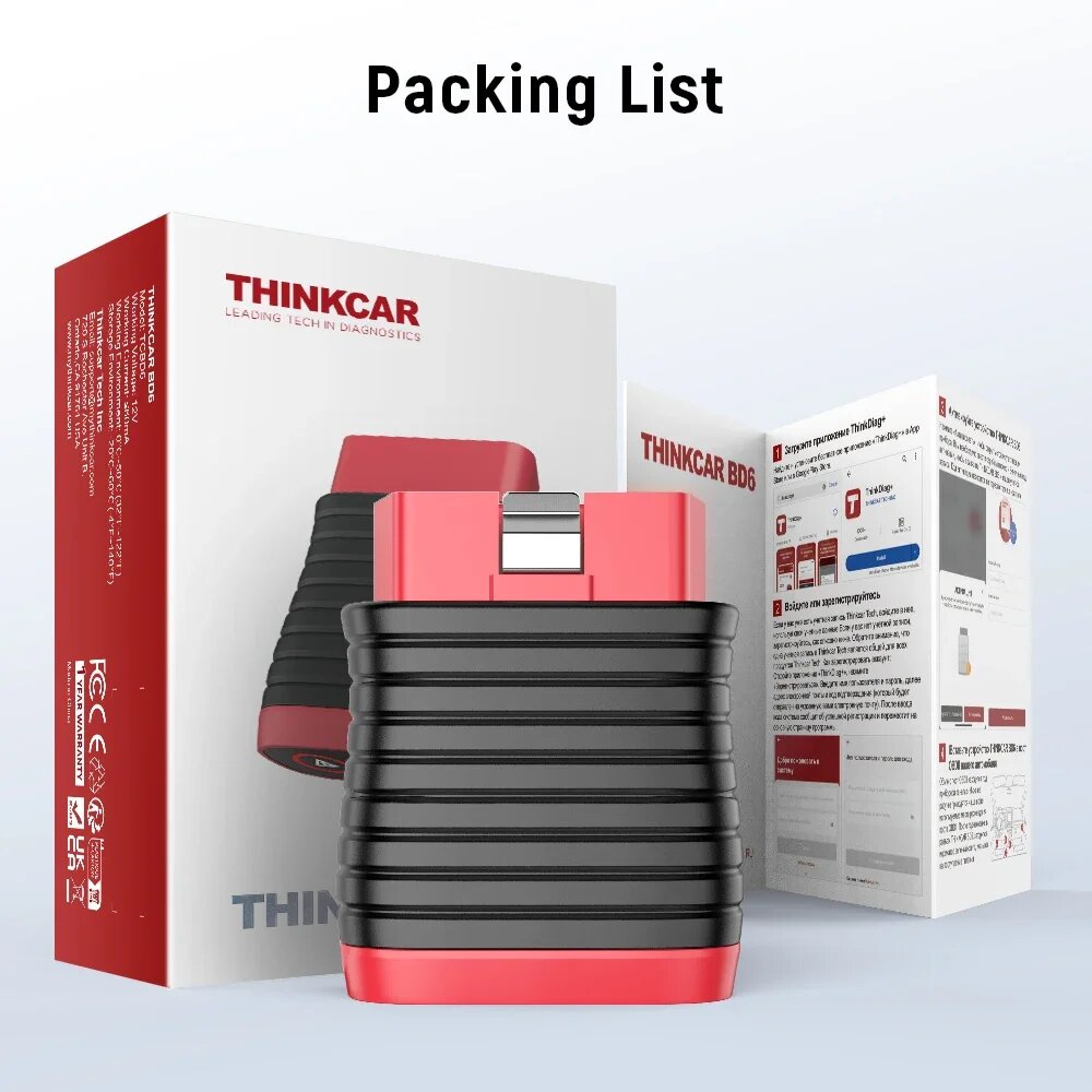 THIKNCAR BD6 OBD2 сканер полная система автомобильный диагностический сканер 5-сброс услуги диагностический инструмент автоматическое считывание чистых кодов инструмент сканирования, THINKCAR BD6
