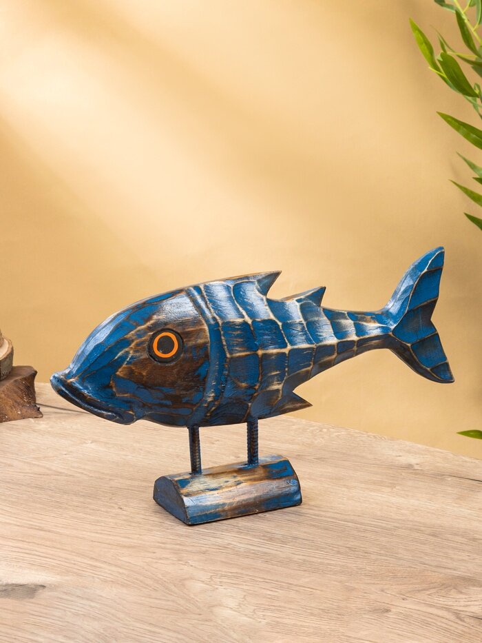 Сувенир «Рыба», 40×9×22 см, дерево албезия