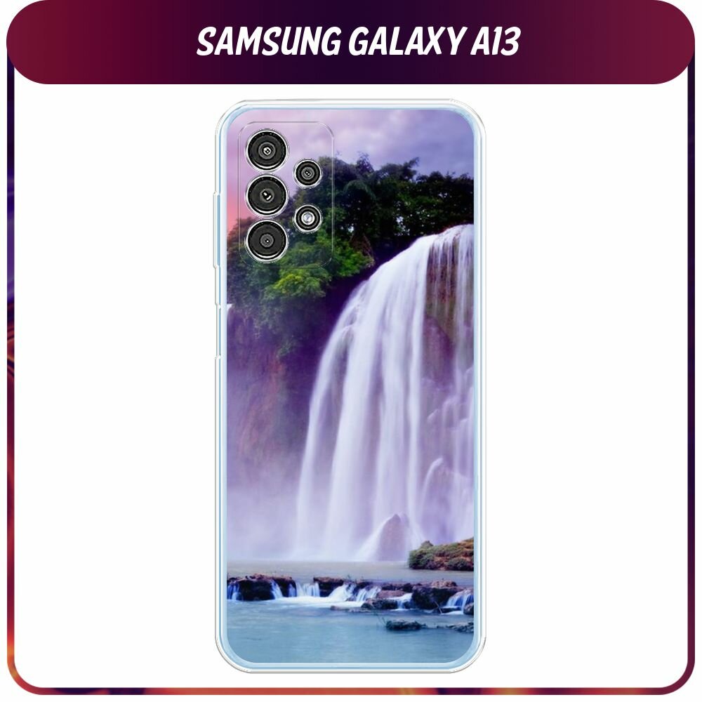 Чехол на Samsung Galaxy A13 / Самсунг Галакси А13 с принтом водопад 10