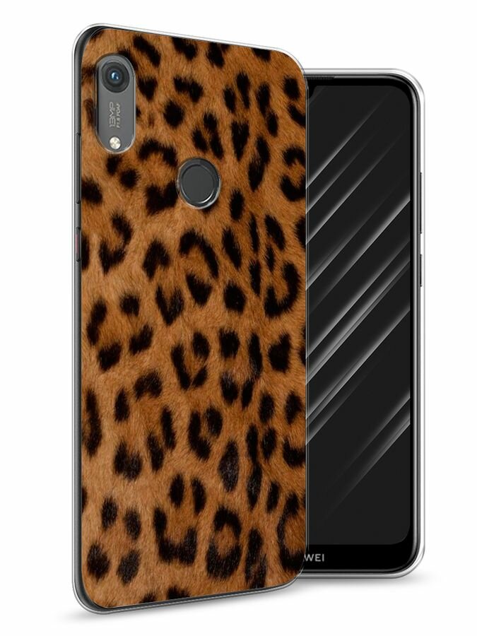 Чехол на Honor 8A/8A Pro/Huawei Y6s/Y6 2019 / Хонор 8А с принтом "Мех леопарда"