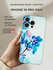 Чехол на Apple iPhone 16 Pro Max / Айфон 16 Про Макс с принтом "Голубая орхидея"