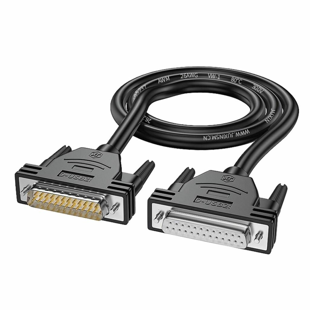 26AWG DB25 удлинительный кабель 25Pin D-SUB провод Male Female разъемы 50cm-10m, 1.5m - от мужчины к женщине