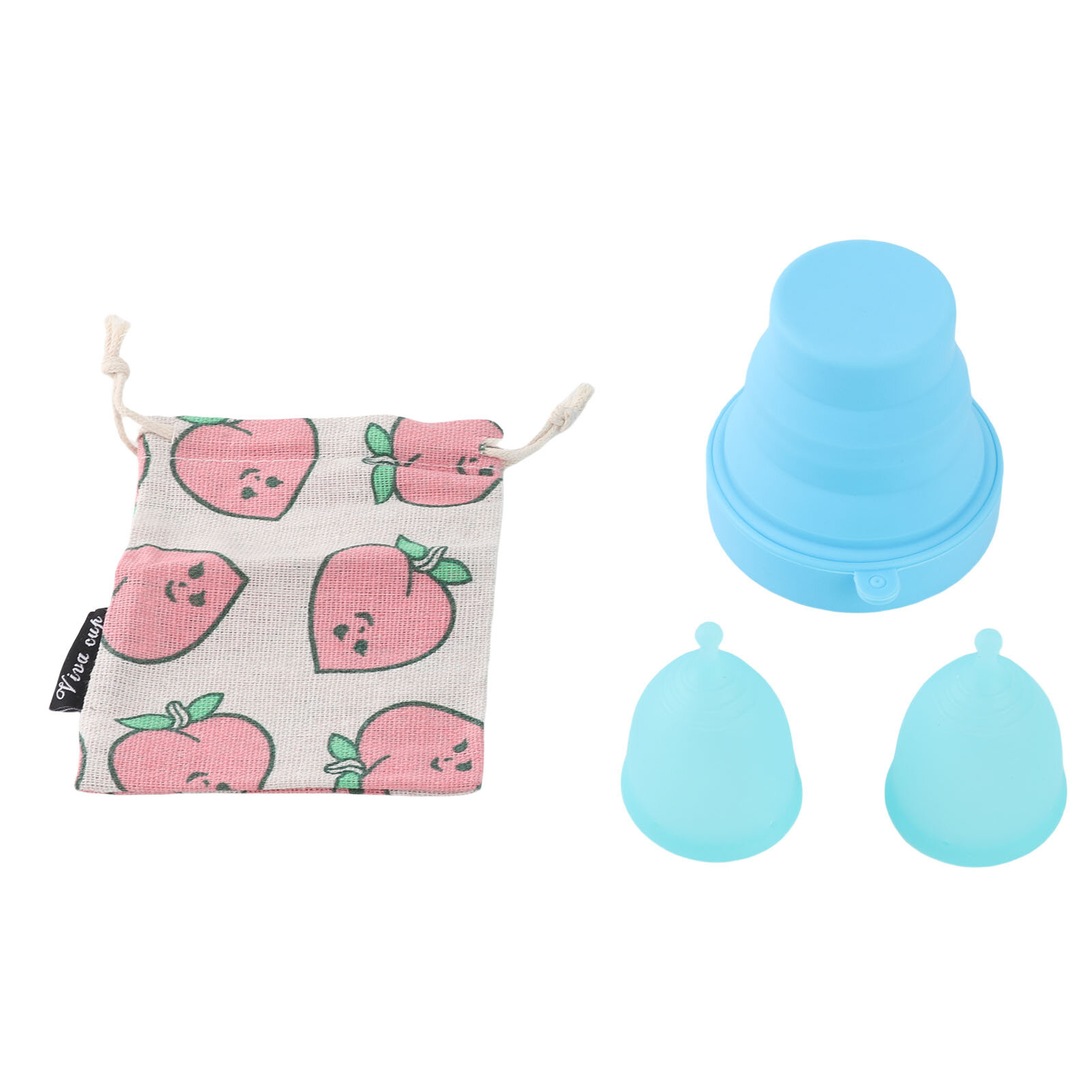 Менструальная чаша для женщин, многоразовая женская гигиеническая чаша с чистящей машинкой, набор принадлежностей для менструации, размер S, упаковка из 2 шт.