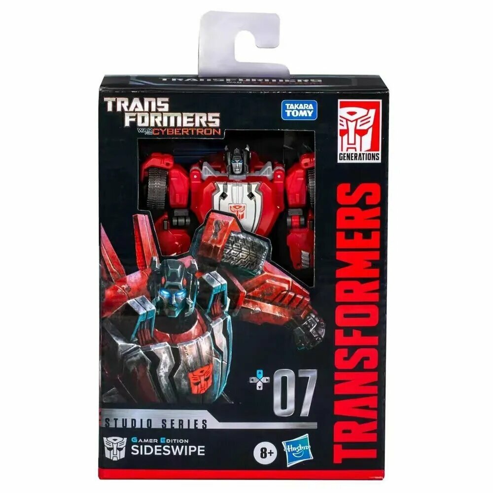 Трансформеры игрушки Hasbro Studio Series Deluxe Transformers: War for Cybertron 07 Gamer Edition Sideswipe (11.5cm) F8758