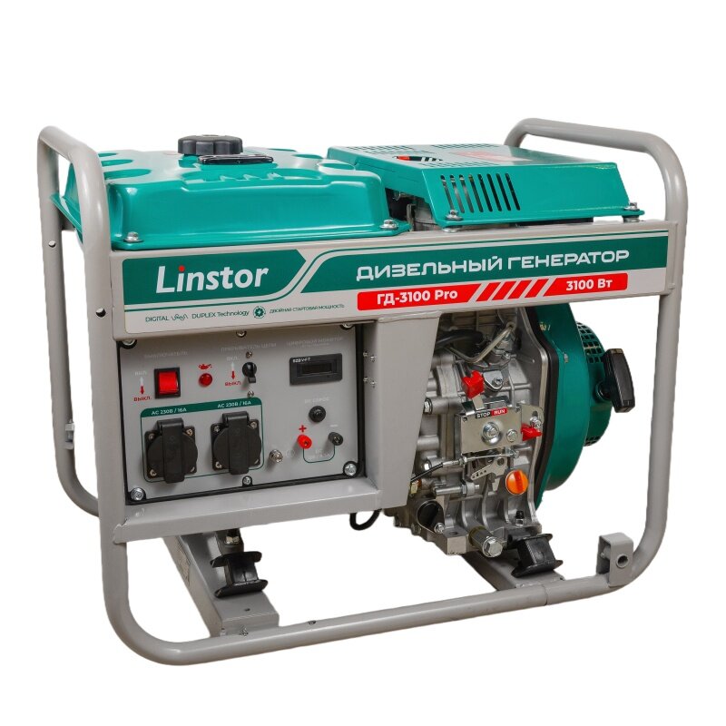 Генератор дизельный Linstor ГД-3100 Pro DUPLEX