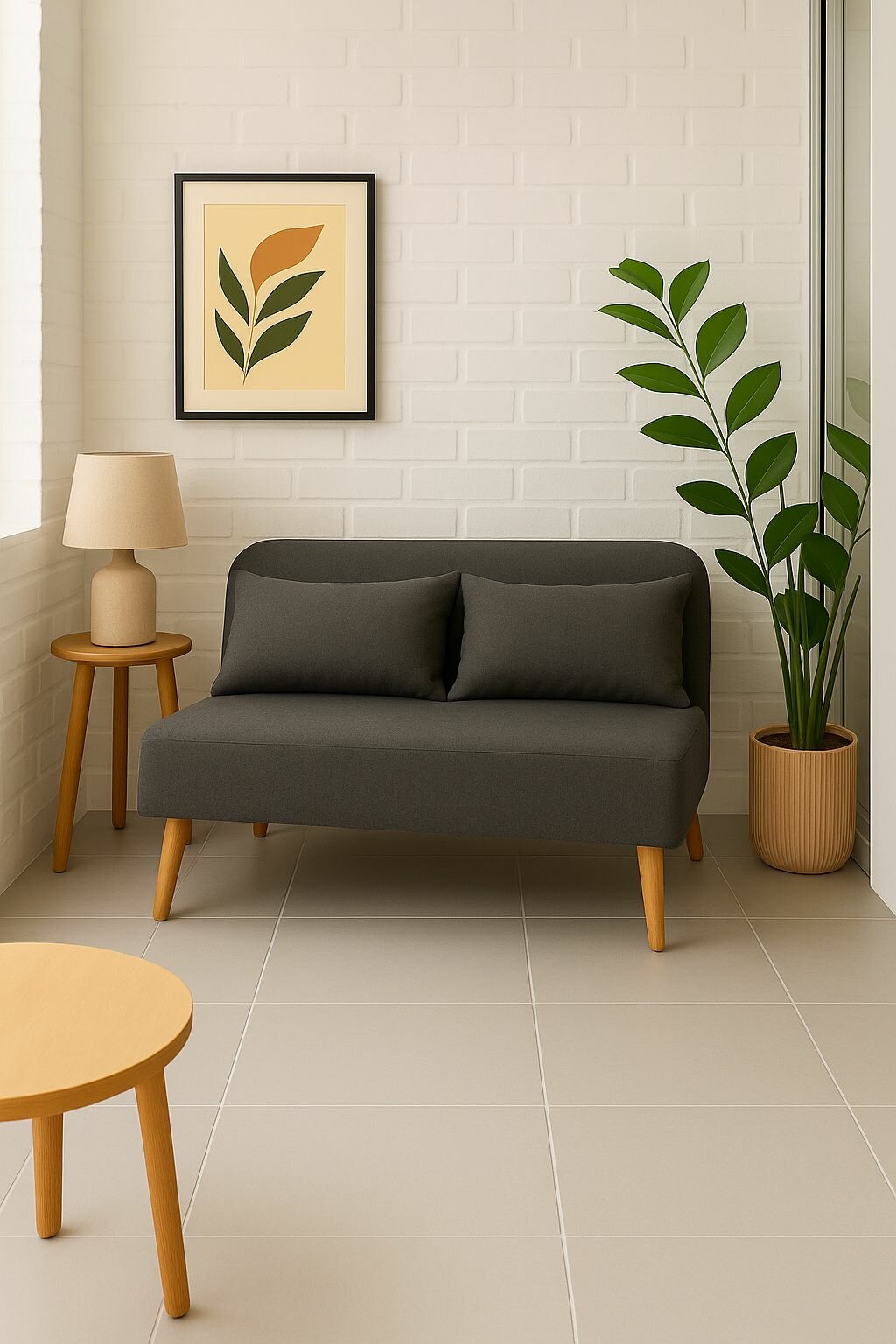 Банкетка с подушками