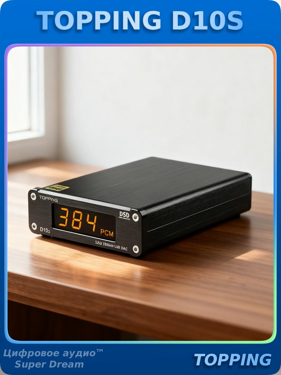 Цифровой аудиодекодер TOPPING D10S Высокопроизводительный чип USB ЦАП
