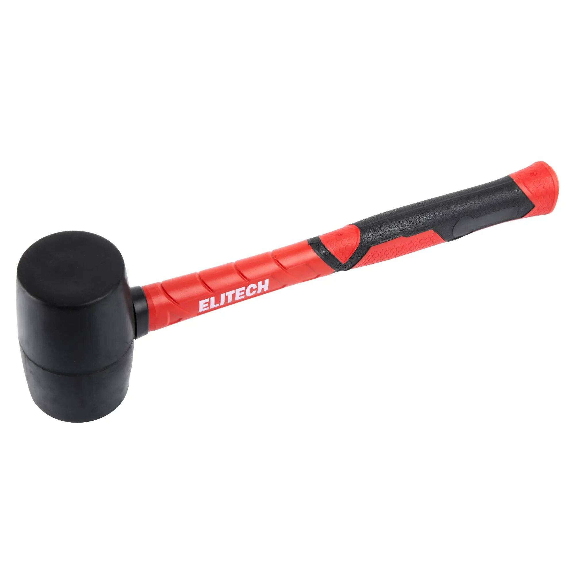 Elitech киянка резиновая черная 610104 вес 340 г для столярных и строительных работ
