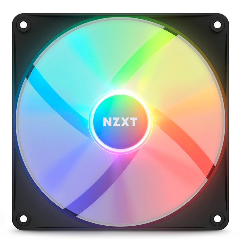 NZXT Вентилятор NZXT F120 RGB Core Black RF-C12SF-B1, d120мм, 500-1800об./мин, подсветка (питание от мат. платы) (ret)