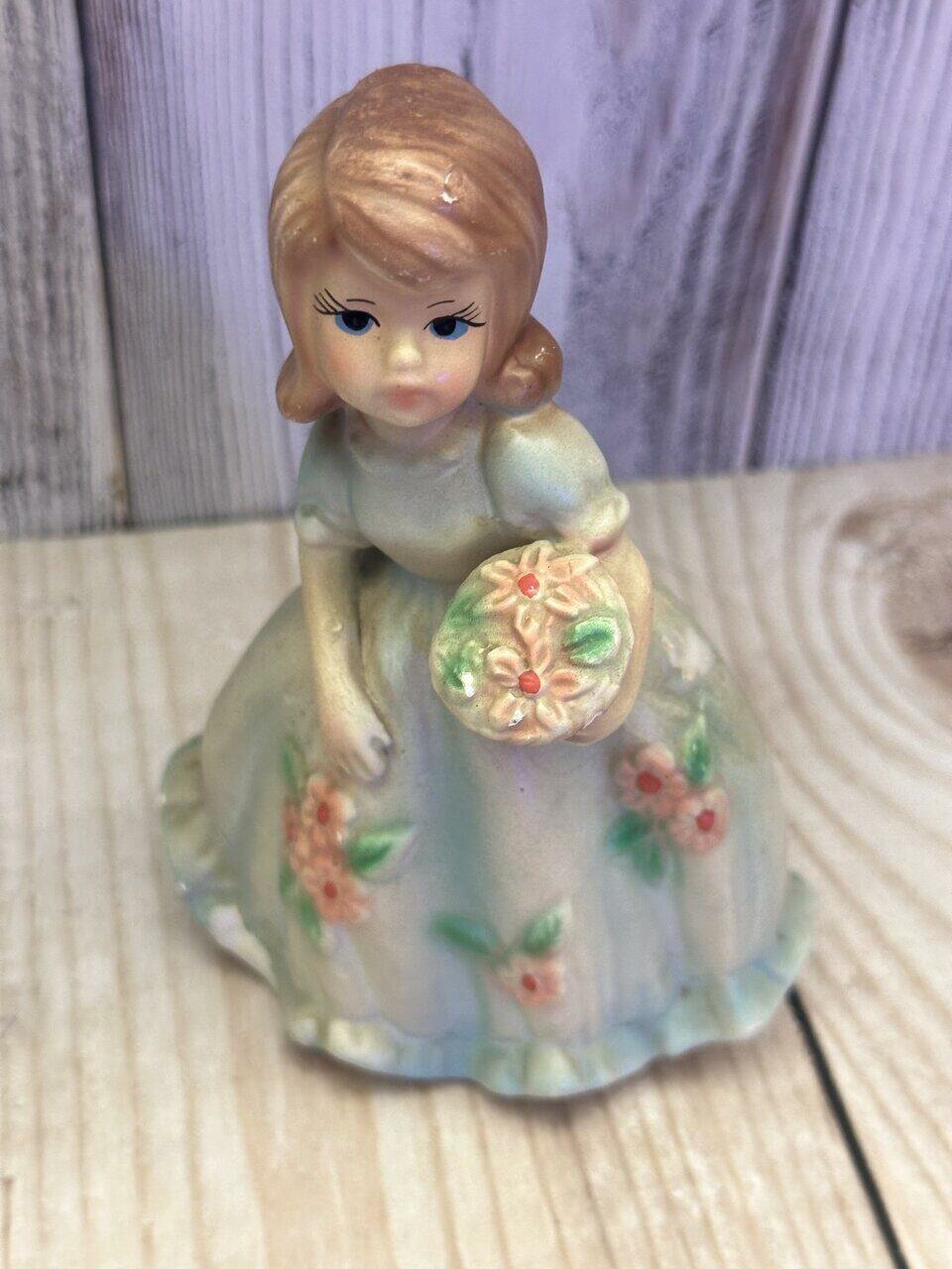 Статуэтка Девочка в с цветами фарфор Wallendorf Гдр