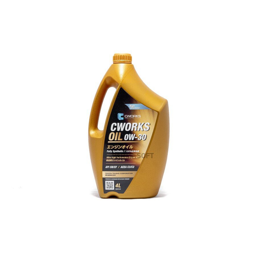 CWORKS A130R5004 Масло моторное CWORKS OIL 0W-30 С3 4L