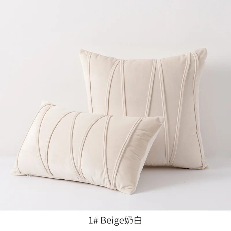 Бежевая декоративная подушка 45x45 см, YT 1 beige
