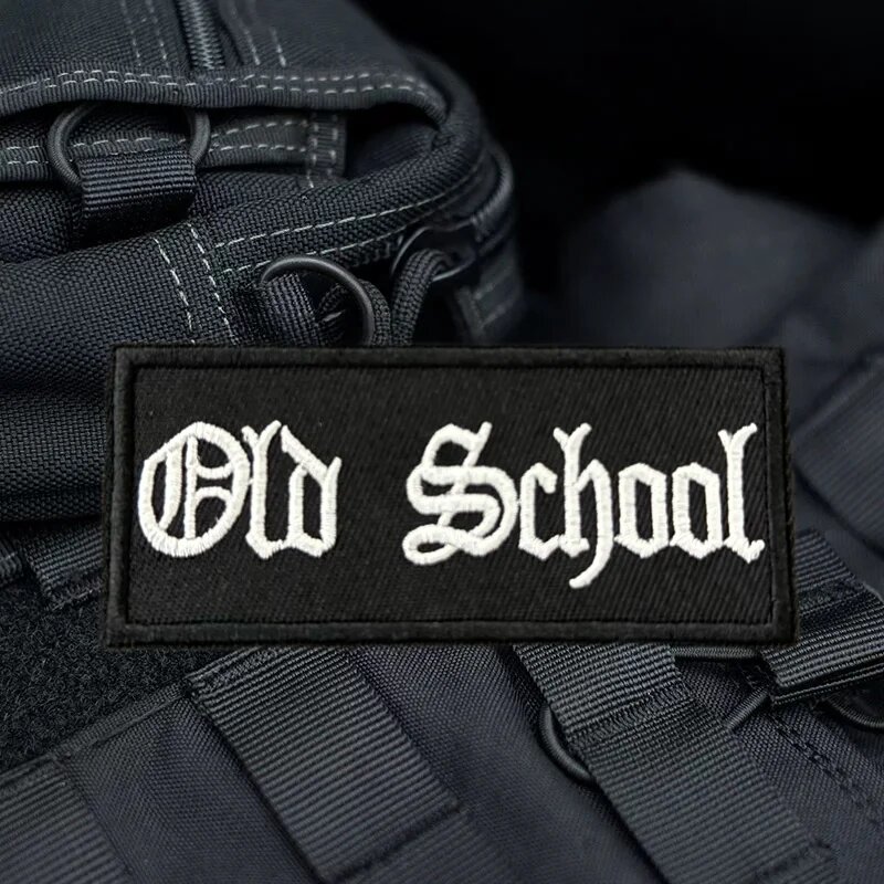 OLD SCHOOL вышитая нашивка — фото 1