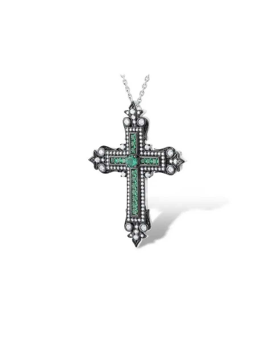 Подвеска, серебро, 925 проба, фианит, нанокристалл