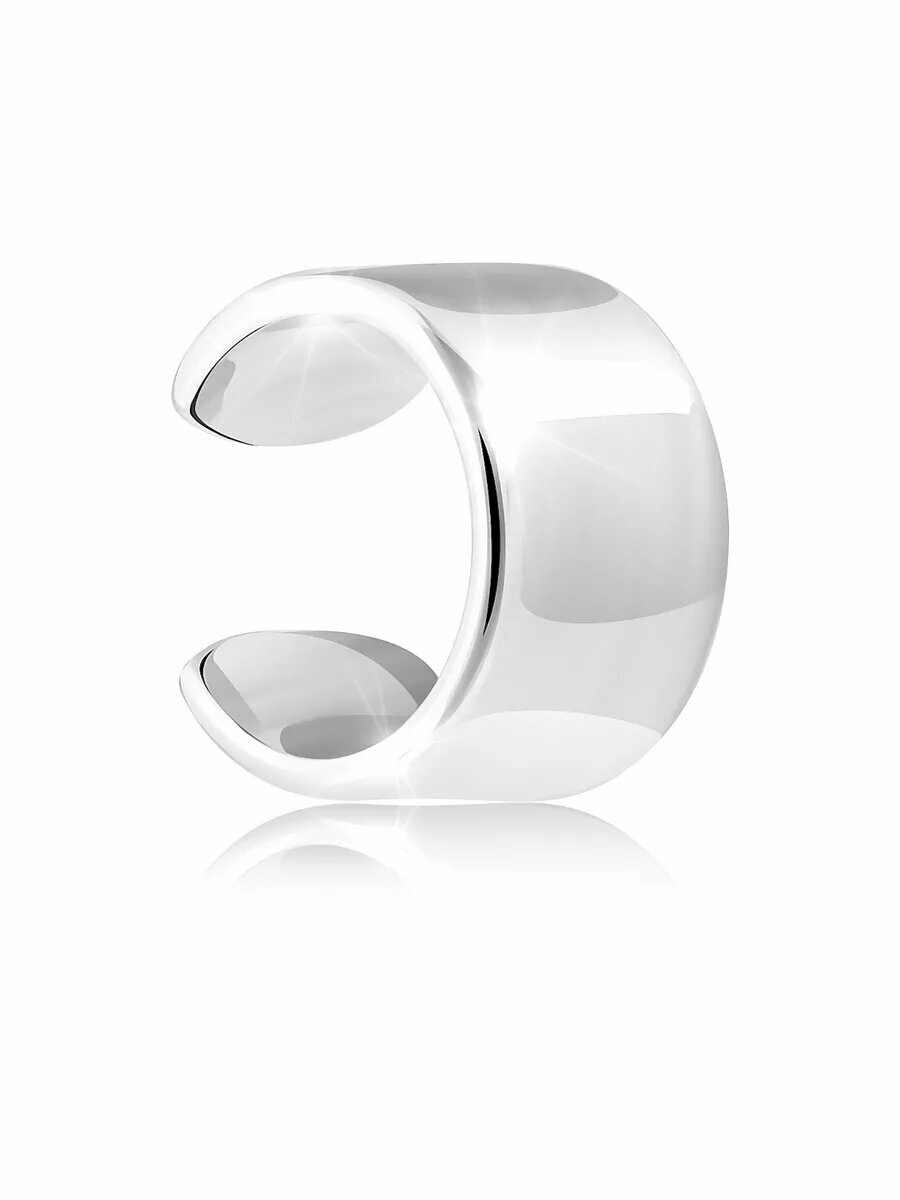 Кафф, серебро, 925 проба, родирование