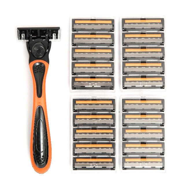 Станок для бритья RAZO "Strike" + 20 кассет, 3 лезвия, плавающая головка