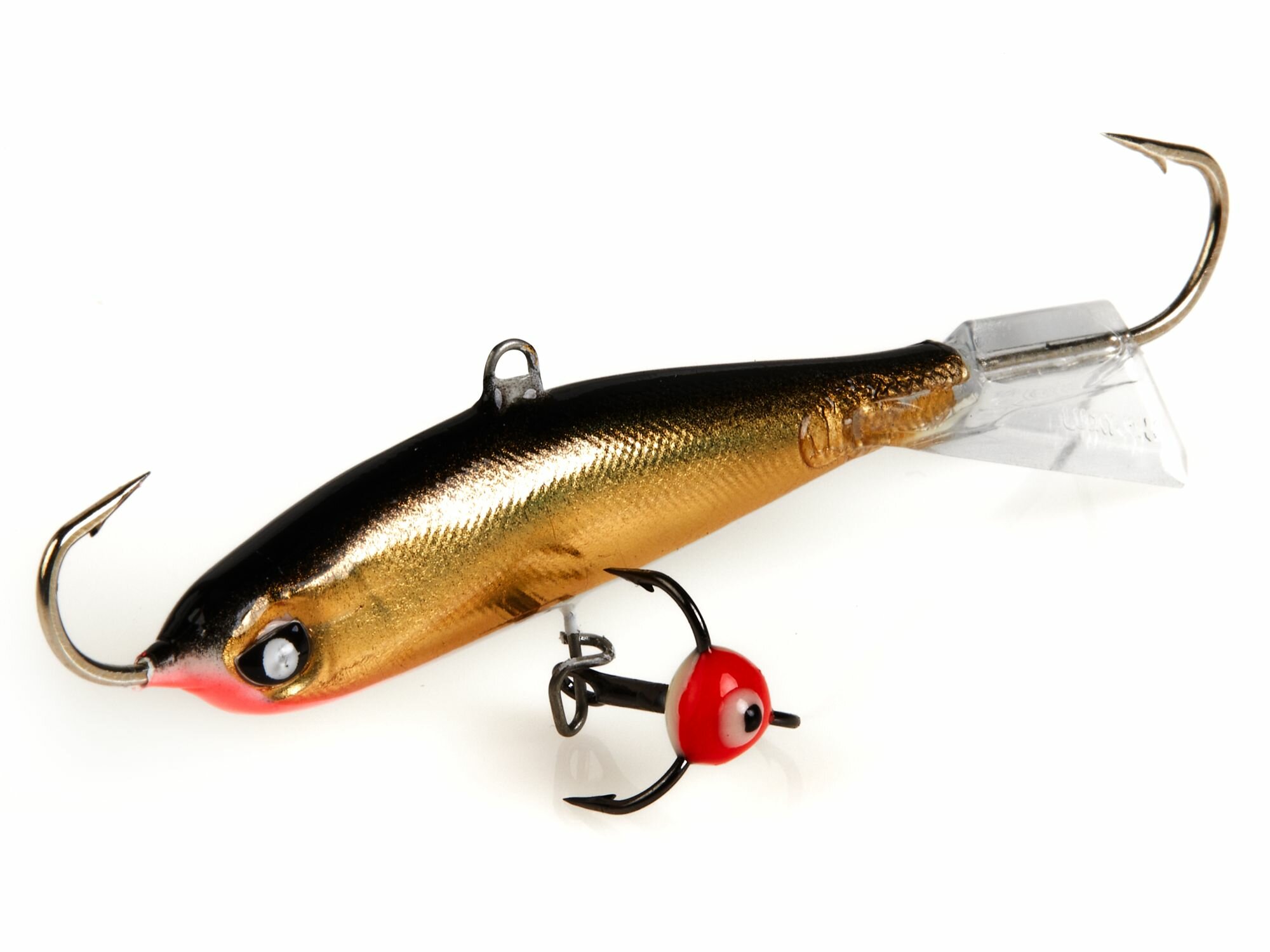 Балансир для зимней рыбалки Lucky John NORDIC 5 с тройником, длина 50мм, цвет 10H / Балансир Лаки Джон на окуня, судака, щуку