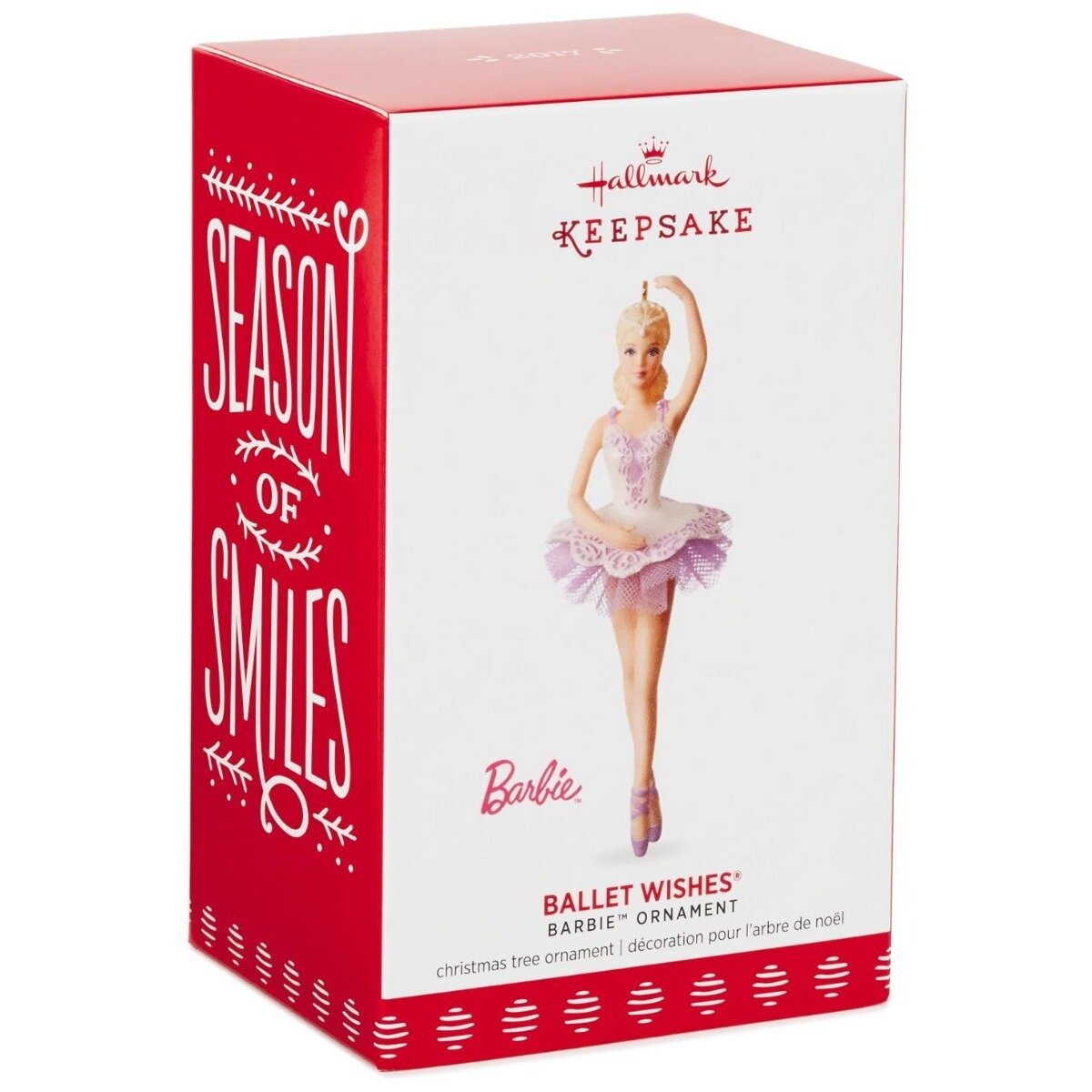 Кукла Barbie Celebration Ornament Ballet Wishes 2017 (Барби Праздничное елочное украшение Балетные пожелания 2017)