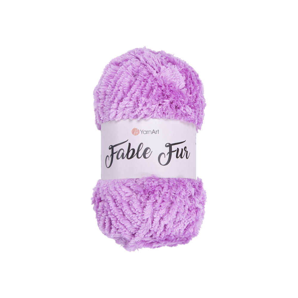 Пряжа для вязания YarnArt Fable Fur 978 сиреневый 100 гр/100 м 100% микрополиэстер