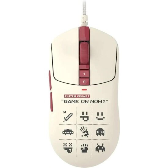 Мышь A4TECH Bloody R72 Ultra Duo беспроводная белый/красный