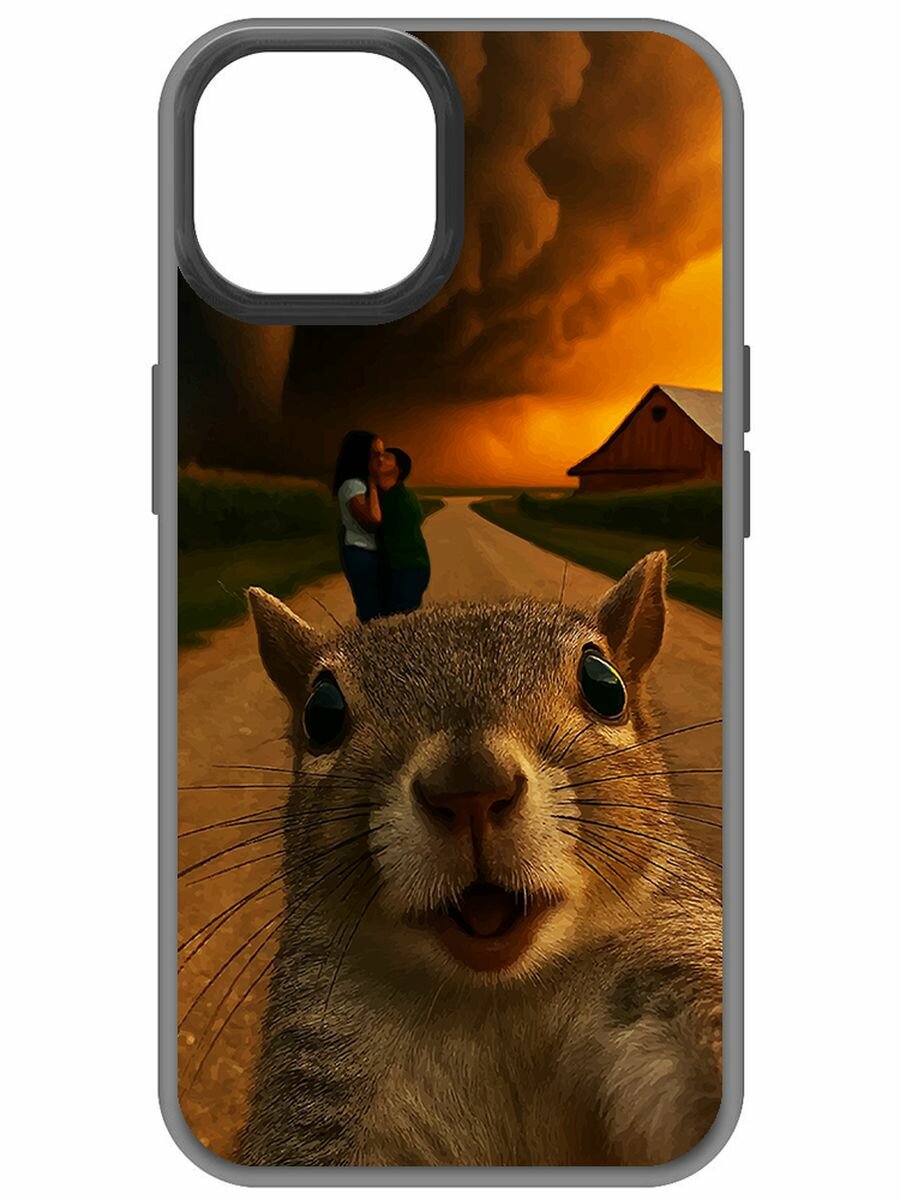 Чехол-накладка Krutoff Soft Case Репортер для iPhone 15 черный