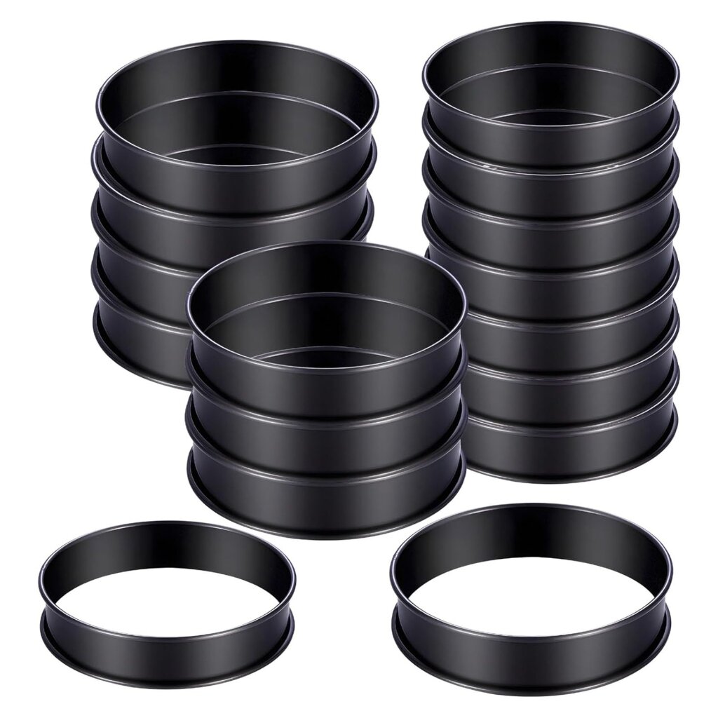 16 шт, форма для маффинов, круглый торт-башня, круг-башня, блинчик, круг для рисового торта, форма для мусса, круг для бисквитного торта