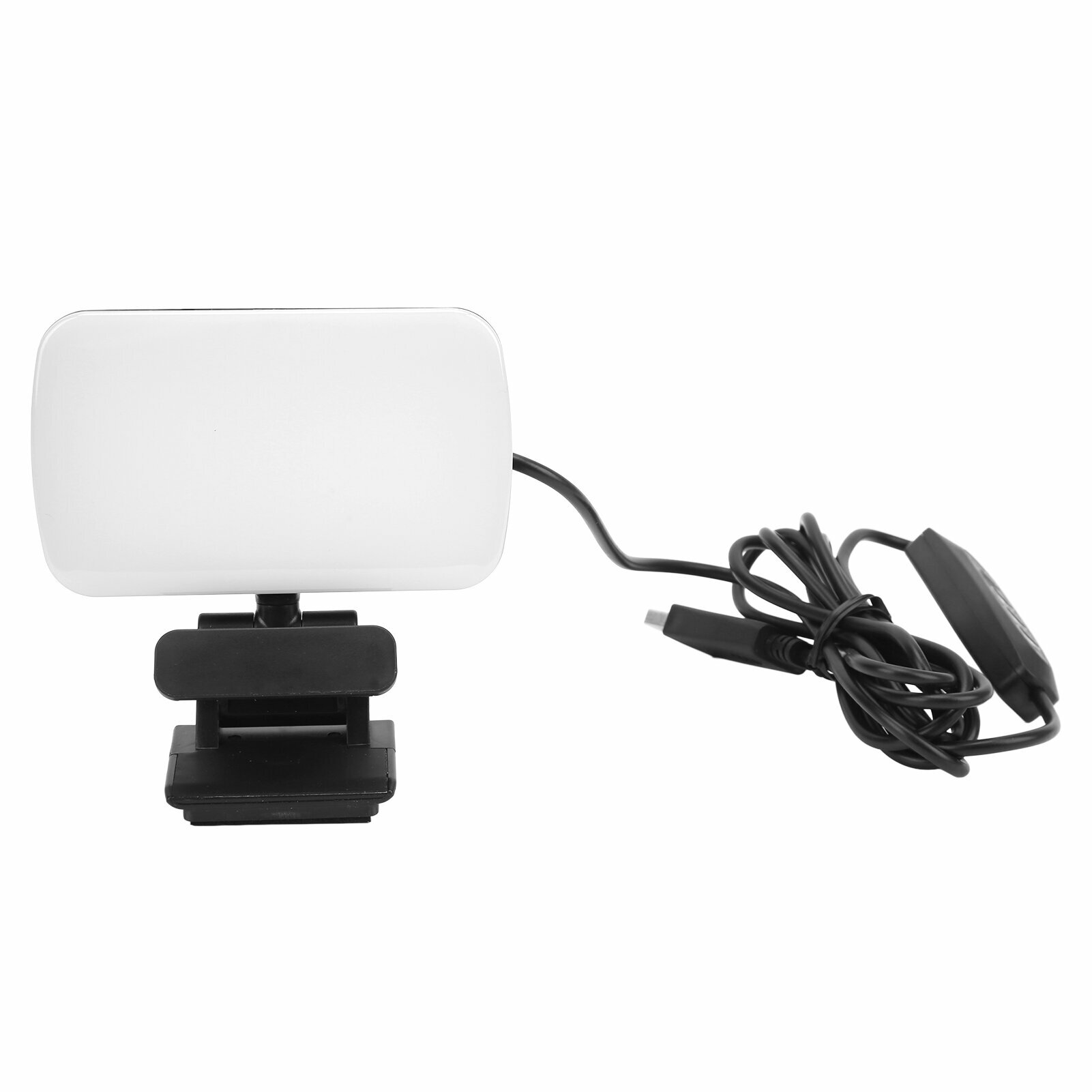 Подсветка для видеоконференций, вращающаяся на 360° головка, 3 уровня регулировки, 120 светодиодов, перезаряжаемая, для ноутбука и веб-камеры.