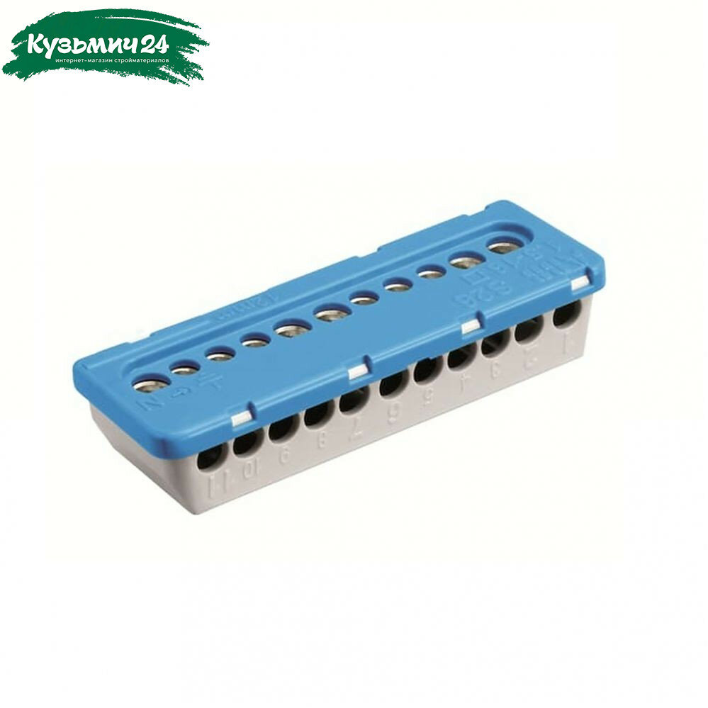 Клеммник силовой винтовой ABB NK/S11, 100 А, термопласт, синий