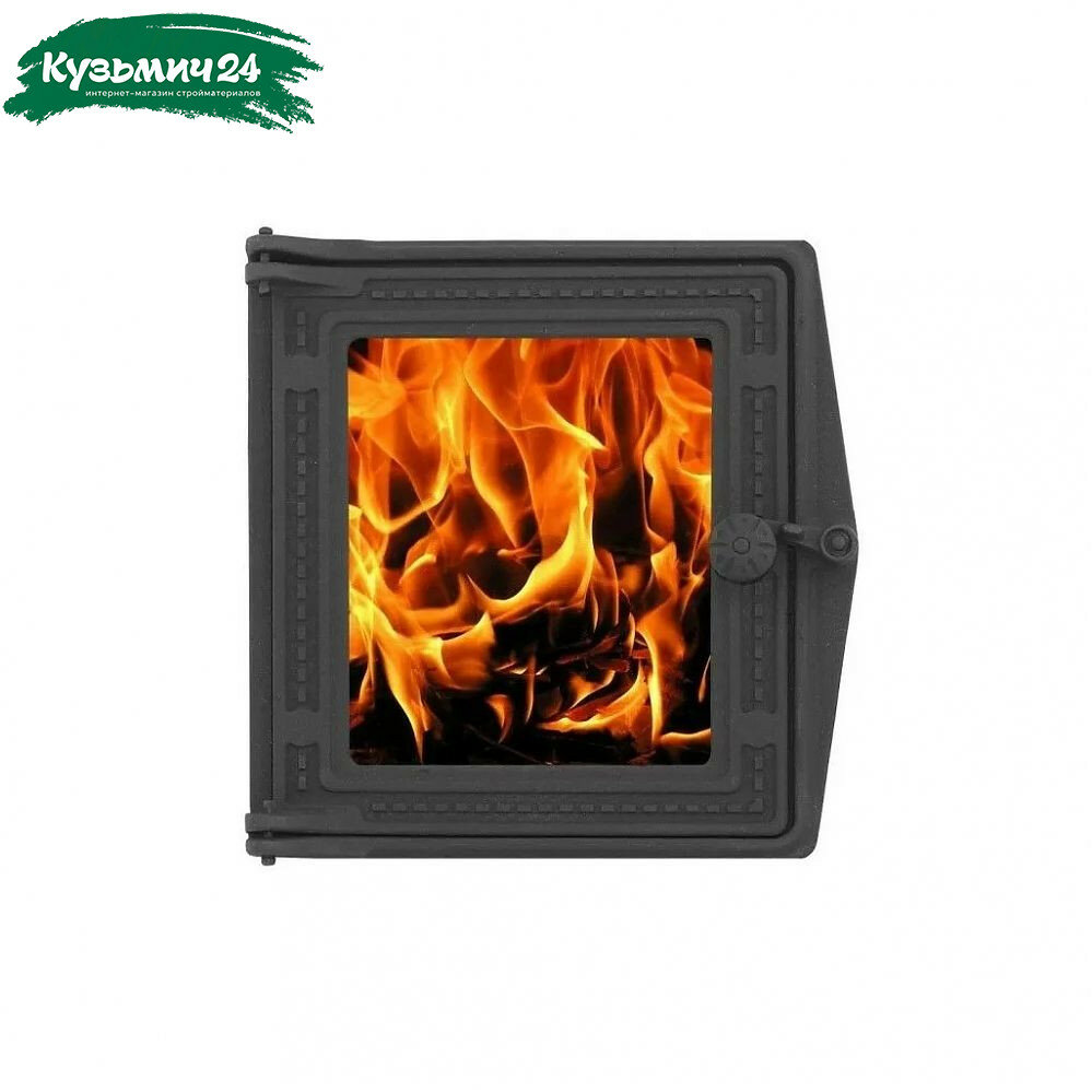 Дверка топочная Рубцовский литейный комплекс ДT-4С окрашенная без стекла 36х250х280мм