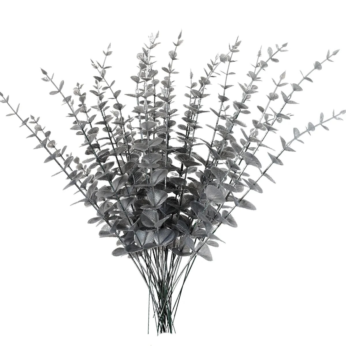Искусственные ветки эвкалипта чёрного цвета 07