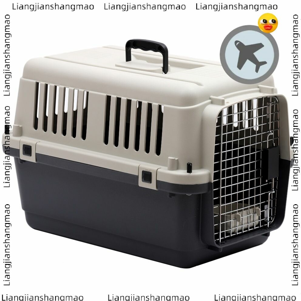 Эксклюзивный пластиковый контейнер Pet Choice Departures Range 60х40х40 см для безопасной перевозки питомцев мелких пород массой до 10 кг в самолете или автомобиле, соответствующий стандарту IATA