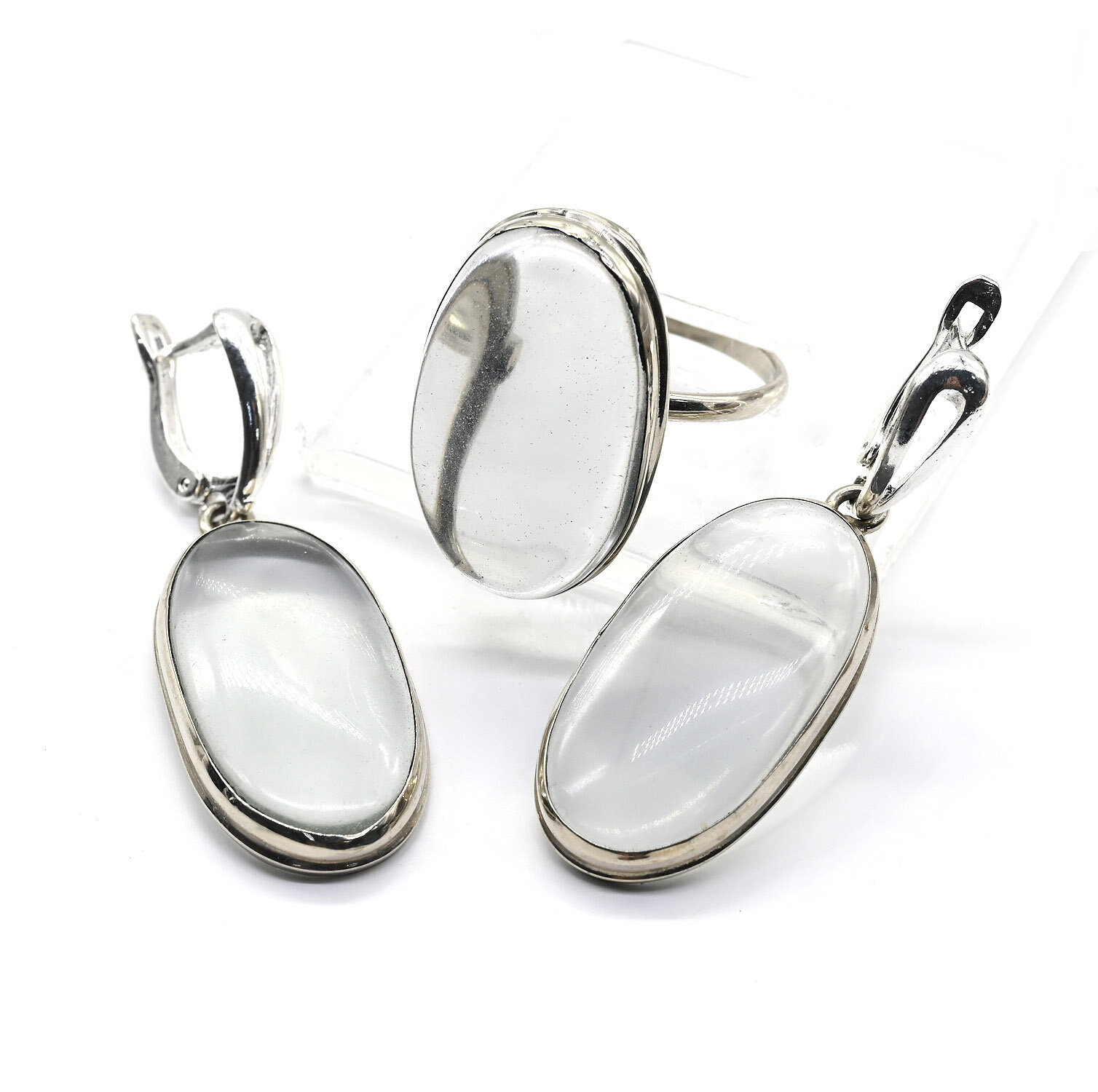 Комплект бижутерии, горный хрусталь