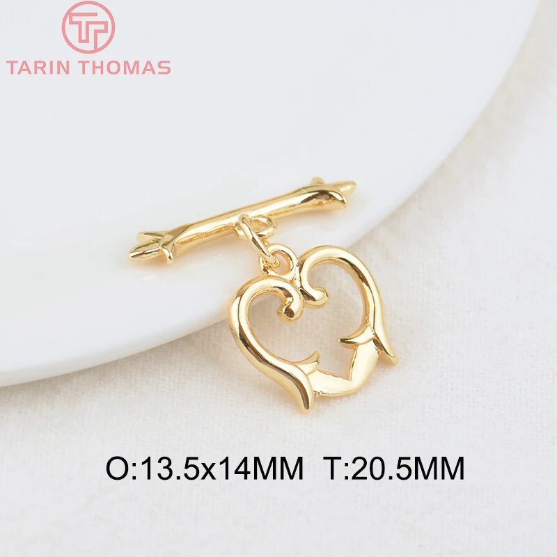 Комплект фурнитуры для бижутерии TARIN THOMAS 6 шт, латунь, золотистый цвет 3312-Style 14