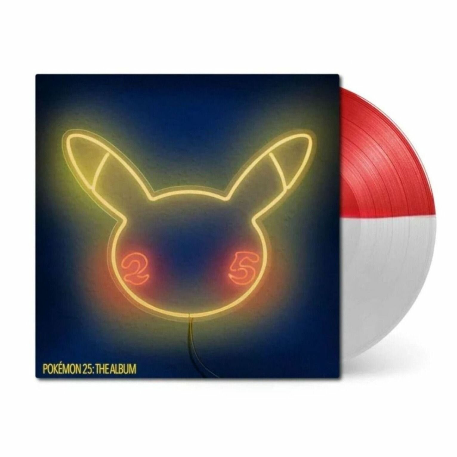 Виниловая пластинка Pokemon 25: The Album, LP Compilation, Limited Edition, Red/White Split Vinyl,