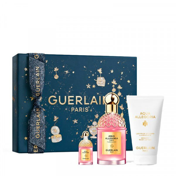 Guerlain Aqua Allegoria Florabloom Forte set парфюмерная вода 75 мл +лосьон для тела 75 мл + парфюмерная вода 7.5 мл, Парфюмерный набор для женщин