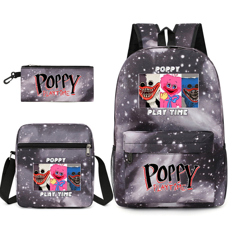 Внешняя торговля Poppy Play Time Poppy Play Time Starry Sky комплект из 3 предметов рюкзак сумка через плечо пенал
