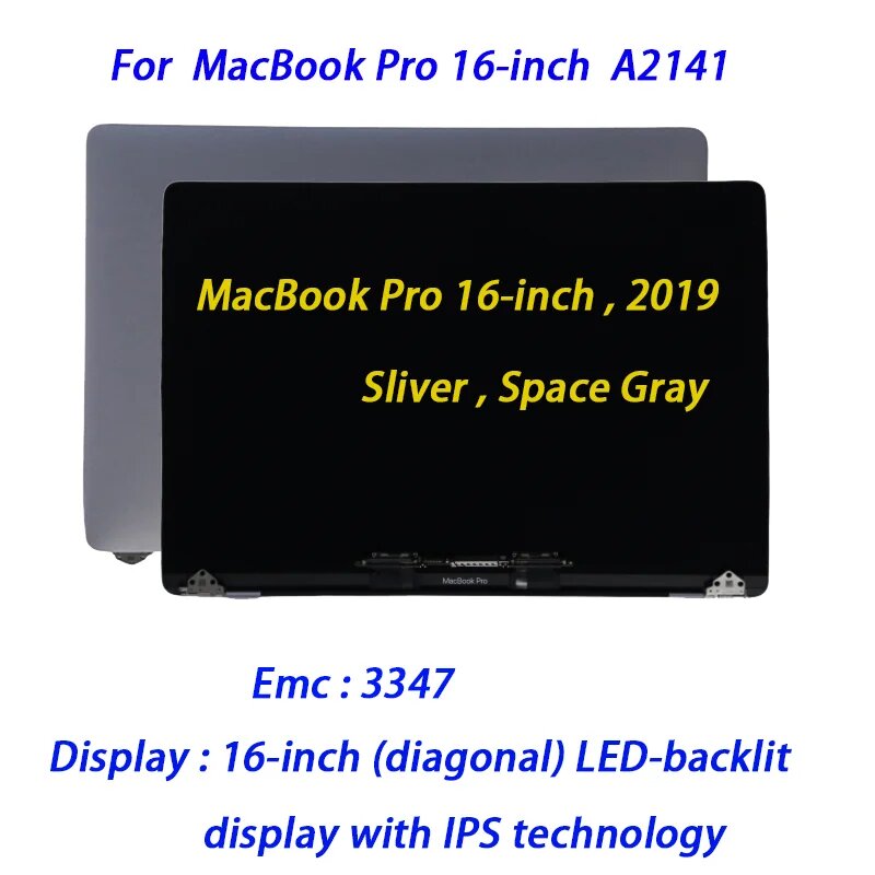 ЖК-экран для Macbook Pro Retina 16", Apple, 2019 года A2141 Gray