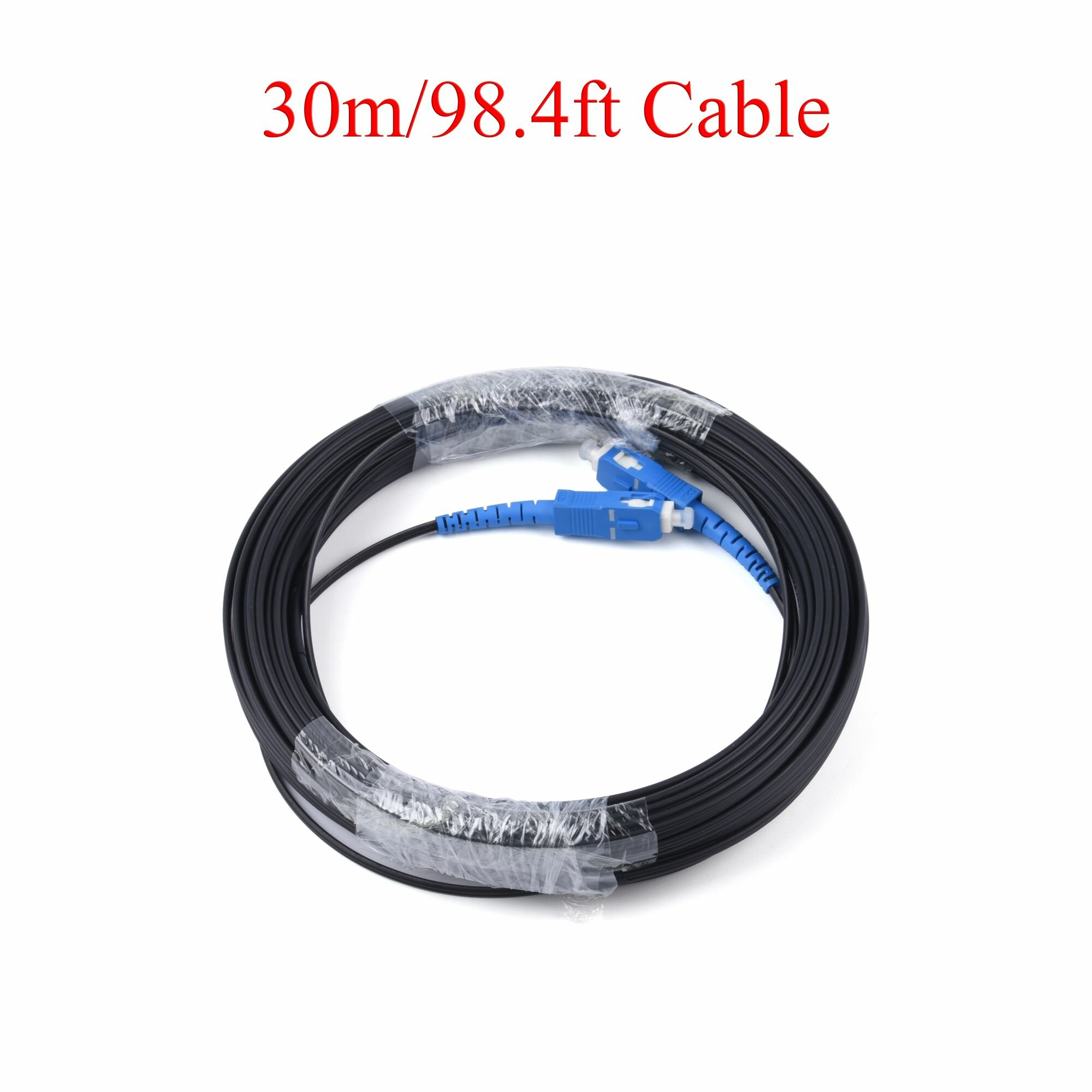 Кабель для интернет-соединения SC/SC, 30 м, шоколадный