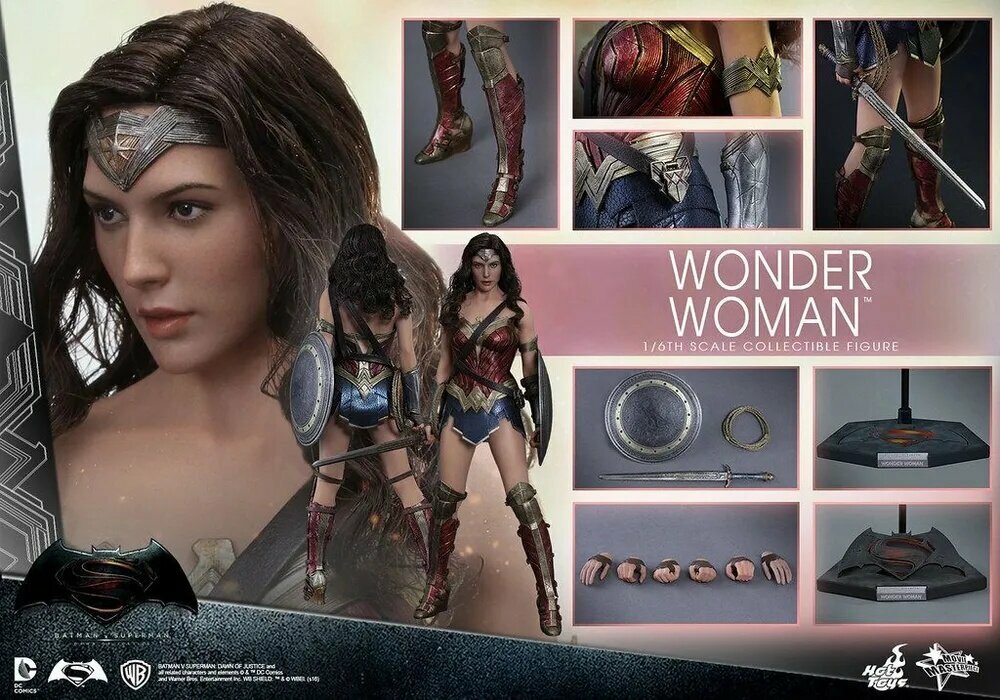 Hot Toys MMS359, Чудо Женщина Фигурка, Batman vs Superman: Dawn of Justice 1/6th scale Wonder Woman Collectible Figure