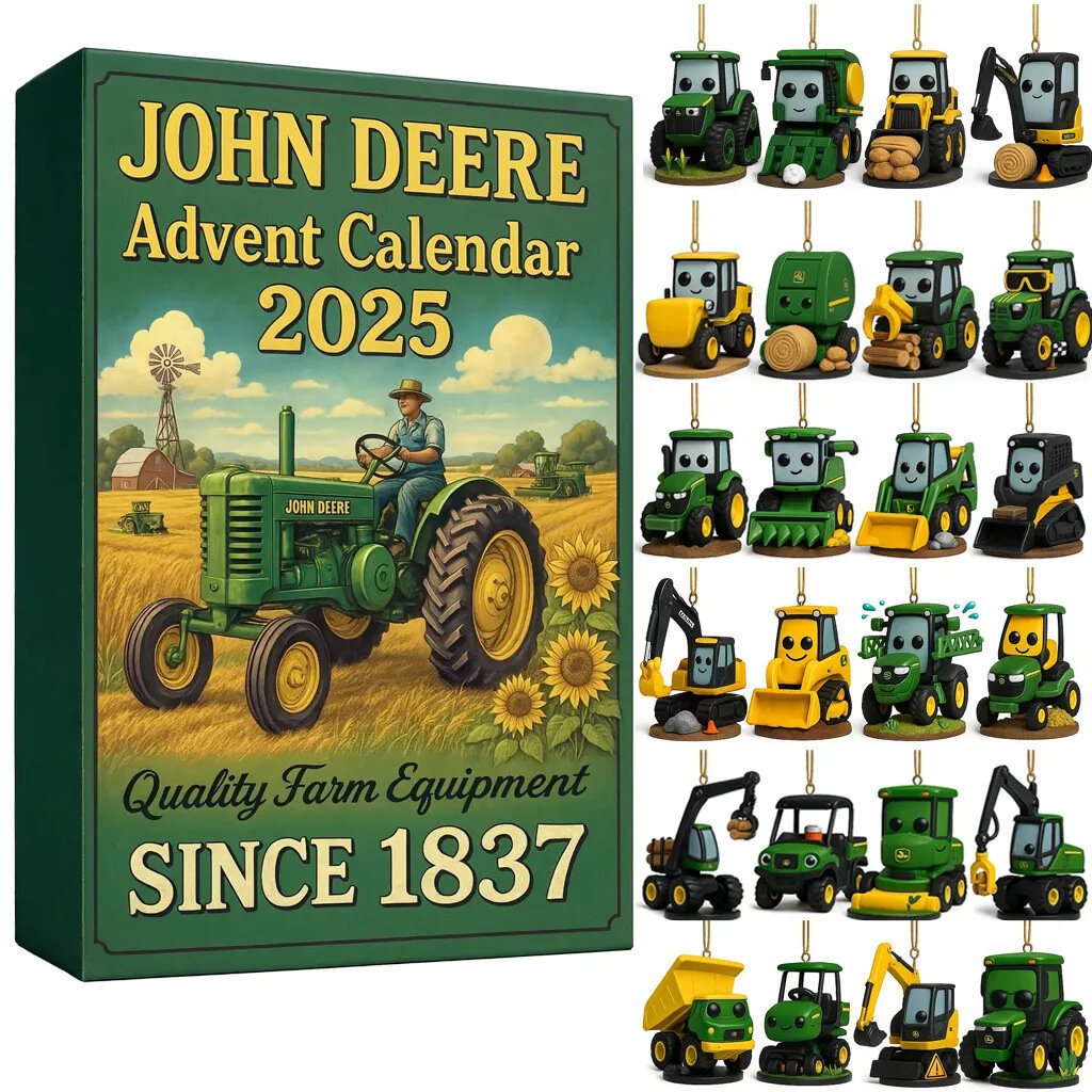 Набор акриловых подвесок на елку 2025 Пожарный John Deere Billie Eilish адвент календарь подарочный