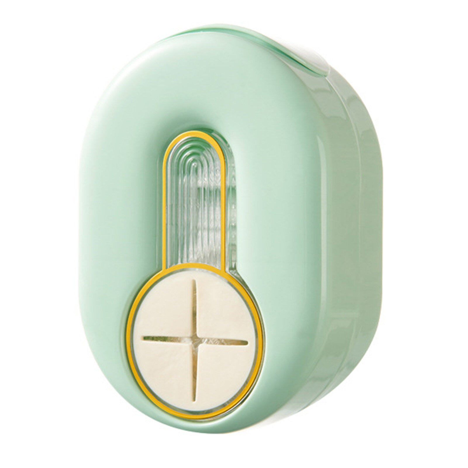 Коробка для хранения полиэтиленовой пленки настенная монтированная многофункциональная липковая пленка для свежей организации сумки для перчаток для обуви крышки душевых шапок зеленый