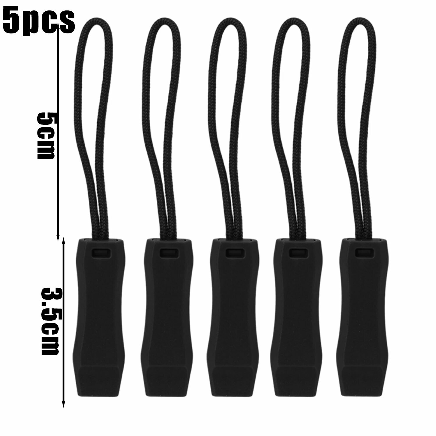 Многоцветный громкий свисток для рюкзака из полиэстера Черный, Black-3.5cm-5pcs